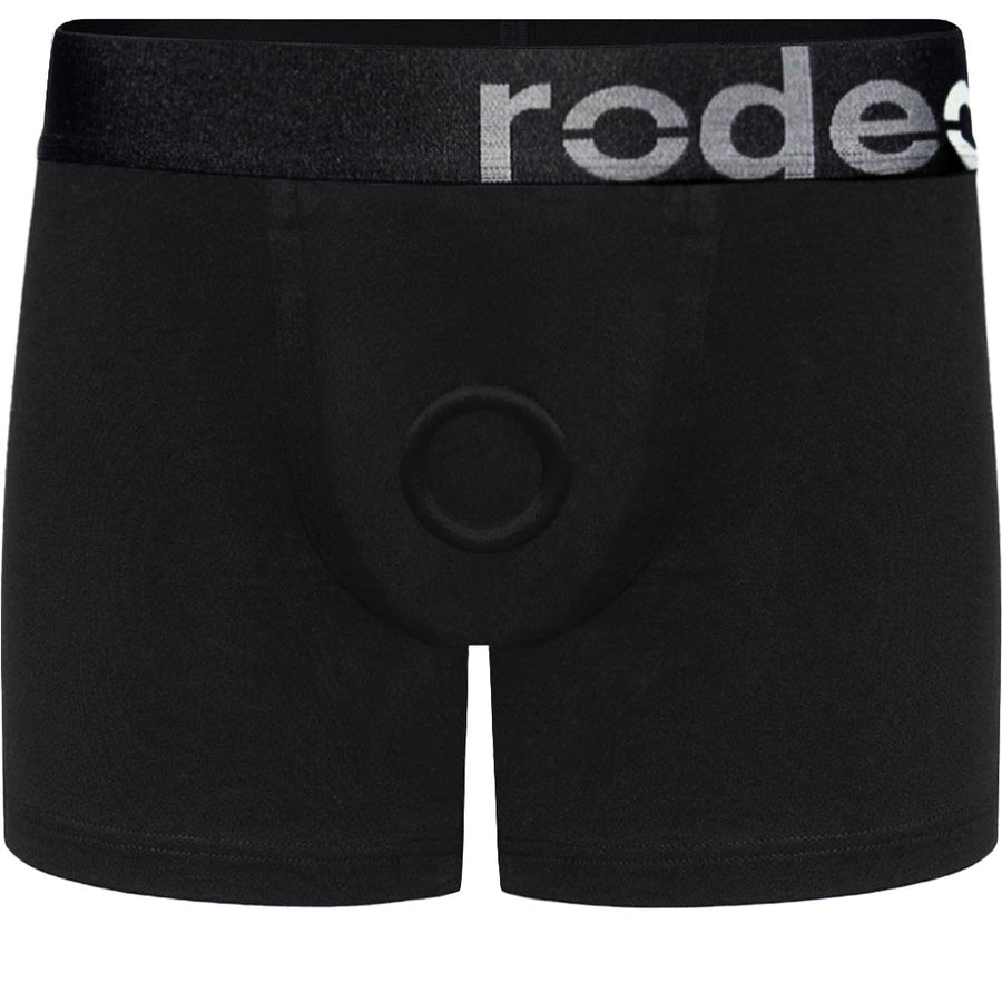 Black Boxer Harness Strap-On | RodeoH