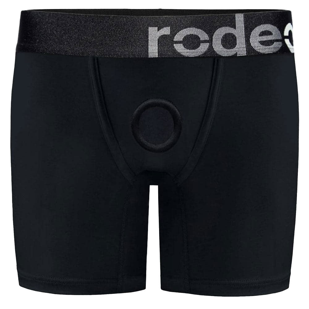 Rise Black Boxer+ Harness Strap-On | RodeoH