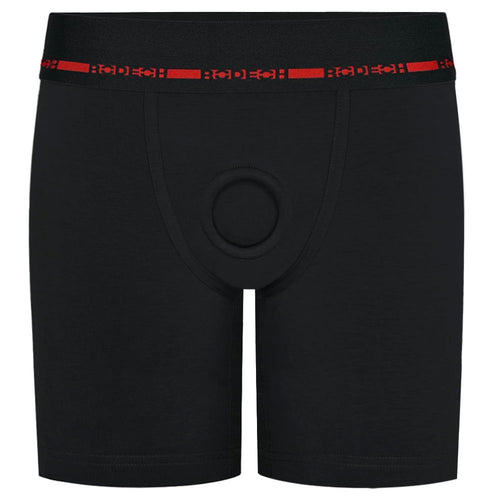 Rise Black Boxer+ Harness Strap-On | RodeoH