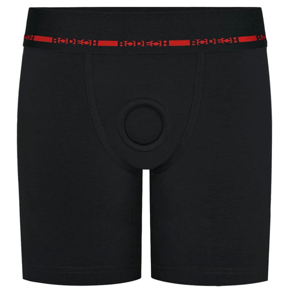 Rise Black Boxer+ Harness Strap-On | RodeoH