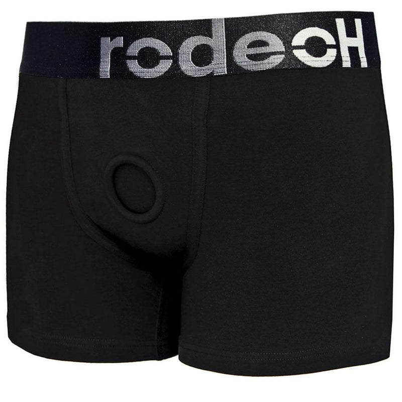 Black Boxer Harness Strap-On | RodeoH