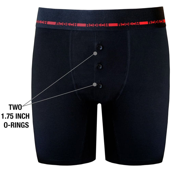 High Rise Button Fly Boxer Harness Strap-On | RodeoH