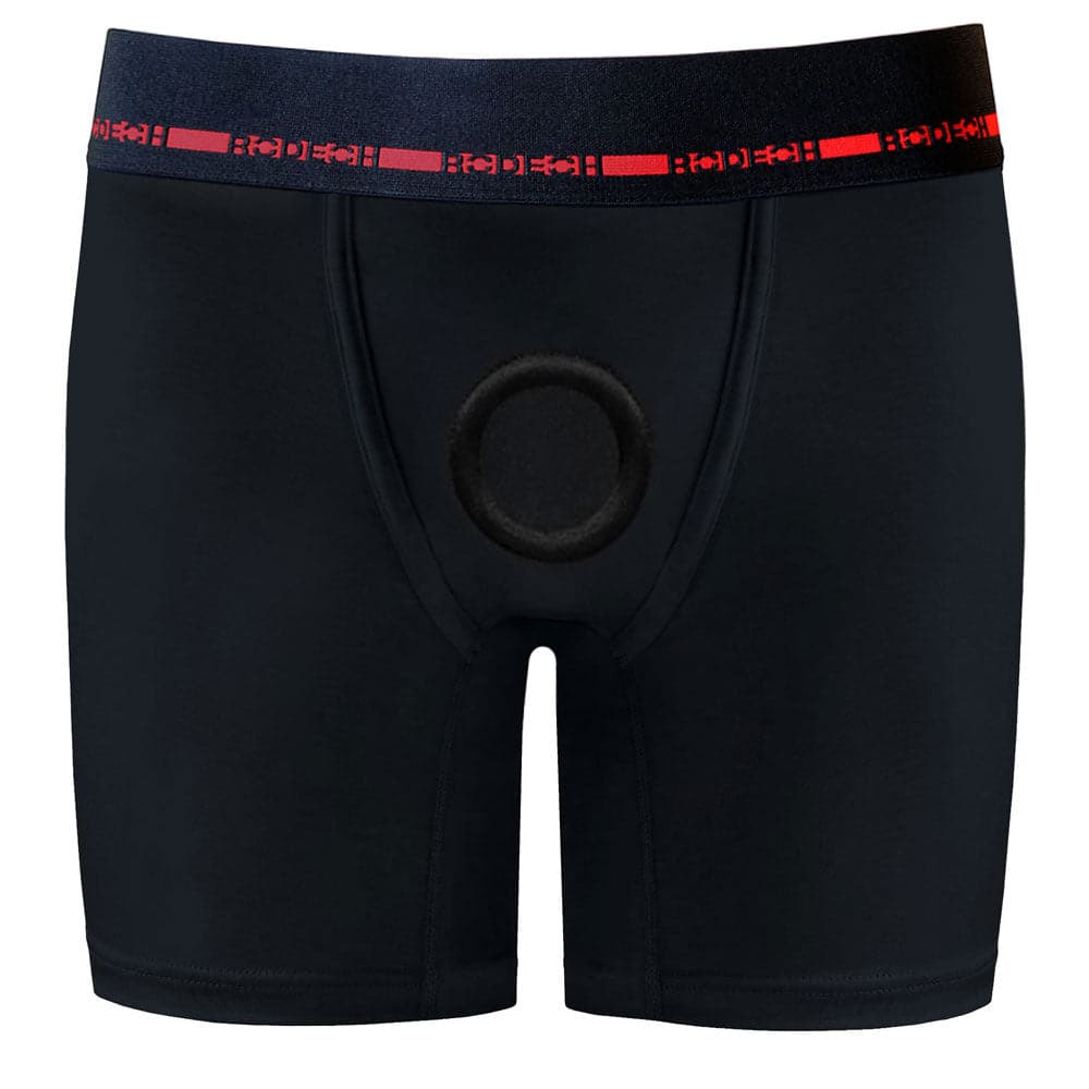 Rise Black Boxer+ Harness Strap-On | RodeoH