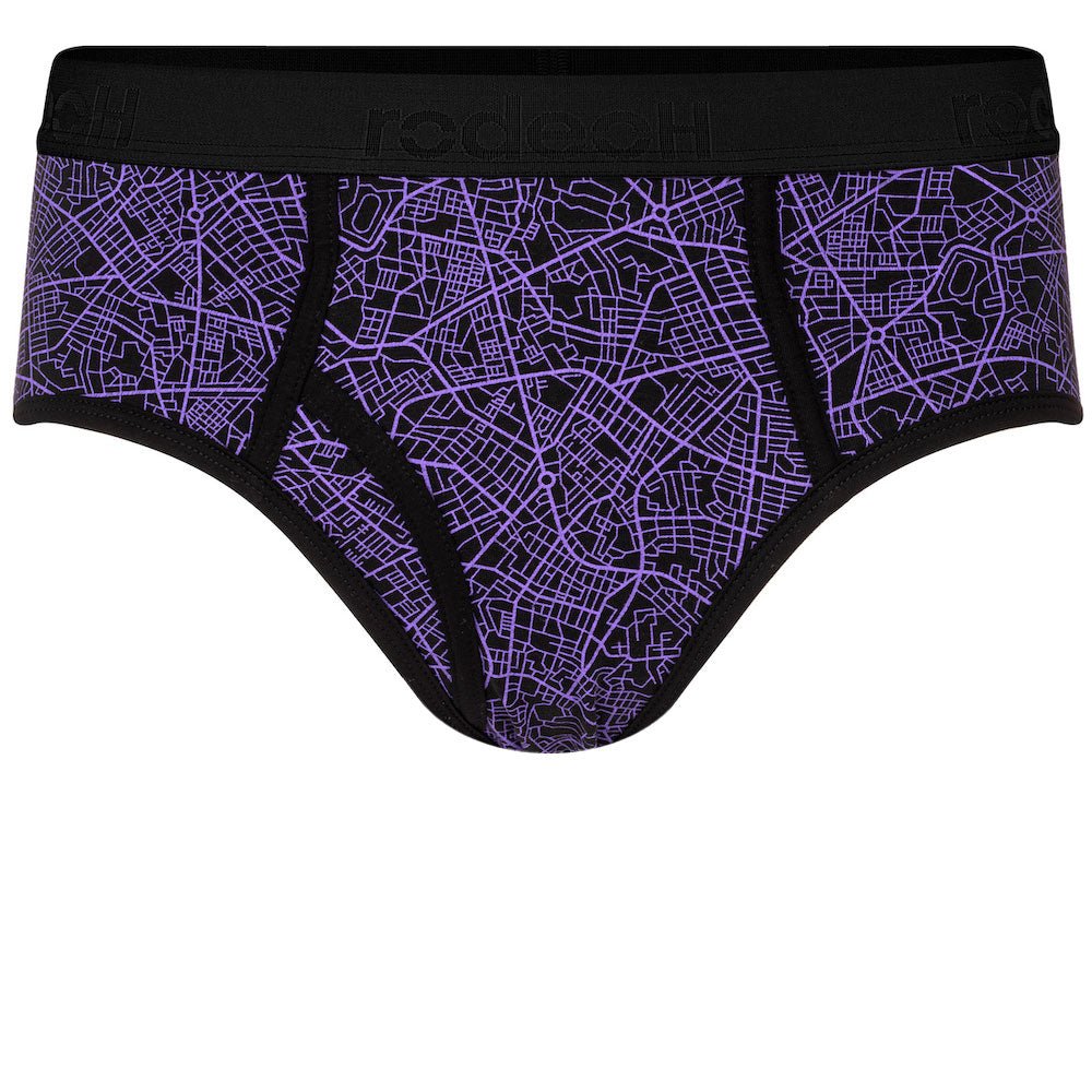Geometric Purple Top Loading Brief Packing Underwear FTM | RodeoH